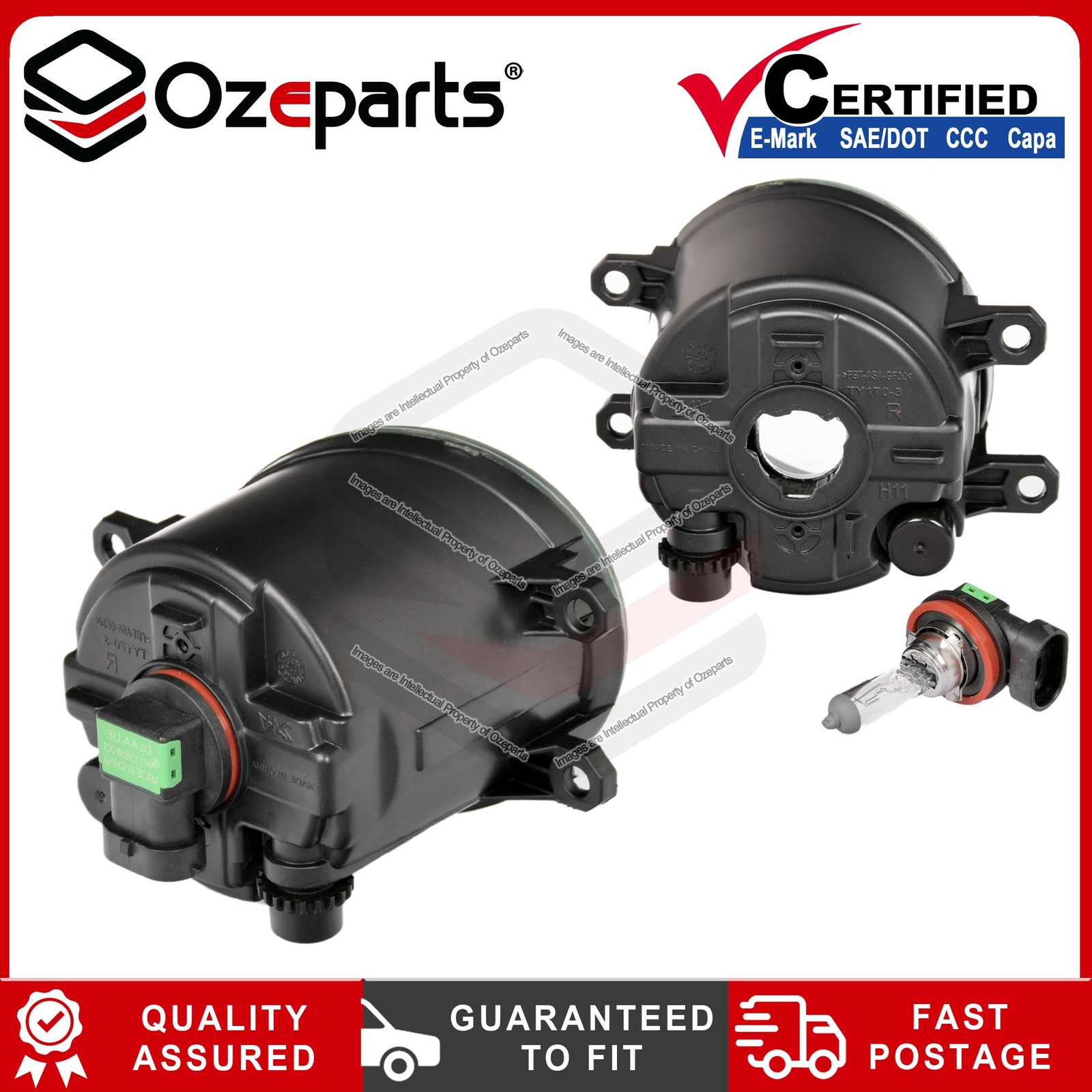 Ozeparts Pair LH+RH Fog Light Spot Lamp For Toyota Prius C NHP10 2014 ...