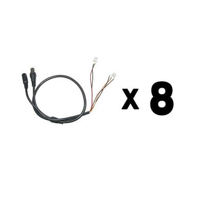 8-Pack 22” 5.5x2.1mm DC Power & BNC Video Pigtail Camera Cable (CP05 ...