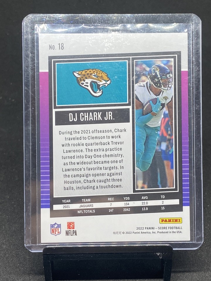 2022 Score DJ Chark Jr Dots Gold /225 Parallel SP Jaguars | eBay