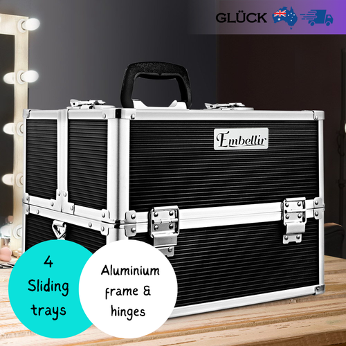 Embellir Beauty Case Makeup Organiser Cosmetic Nail Vanity Storage ...