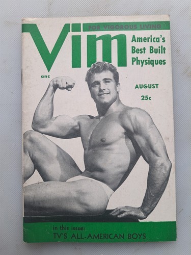 VIM Magazine August 1954 Issue #4 Men's Physique Body-Building, Etc. Publication | eBay