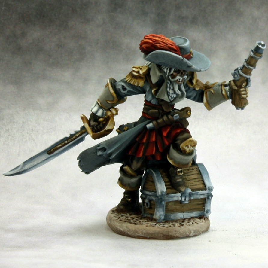Reaper Dark Heaven Legends 03615 Captain Razig Undead Pirate Skeleton ...