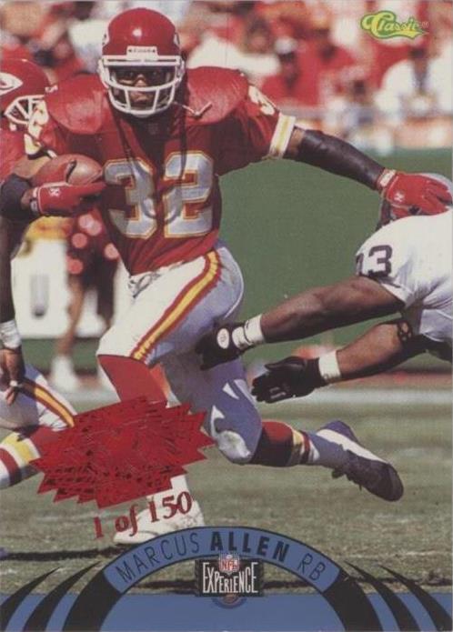 1996 Classic NFL Experience - Marcus Allen #49 Red Super Bowl Xxx /150 ...
