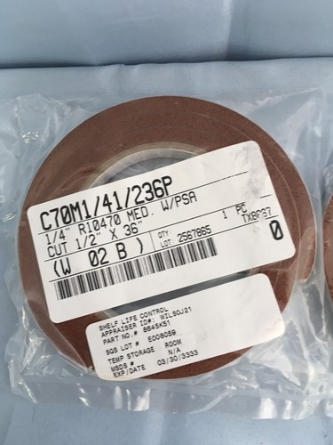 2 Rolls Norseal R-10470 1/4" Medium Firm Silicon Sponge Rubber Strip 1/ ...