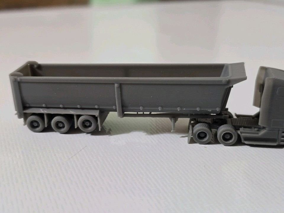 N Scale Mac Half Round Dump Trailer Undecorated Kit 3d Printed | eBay