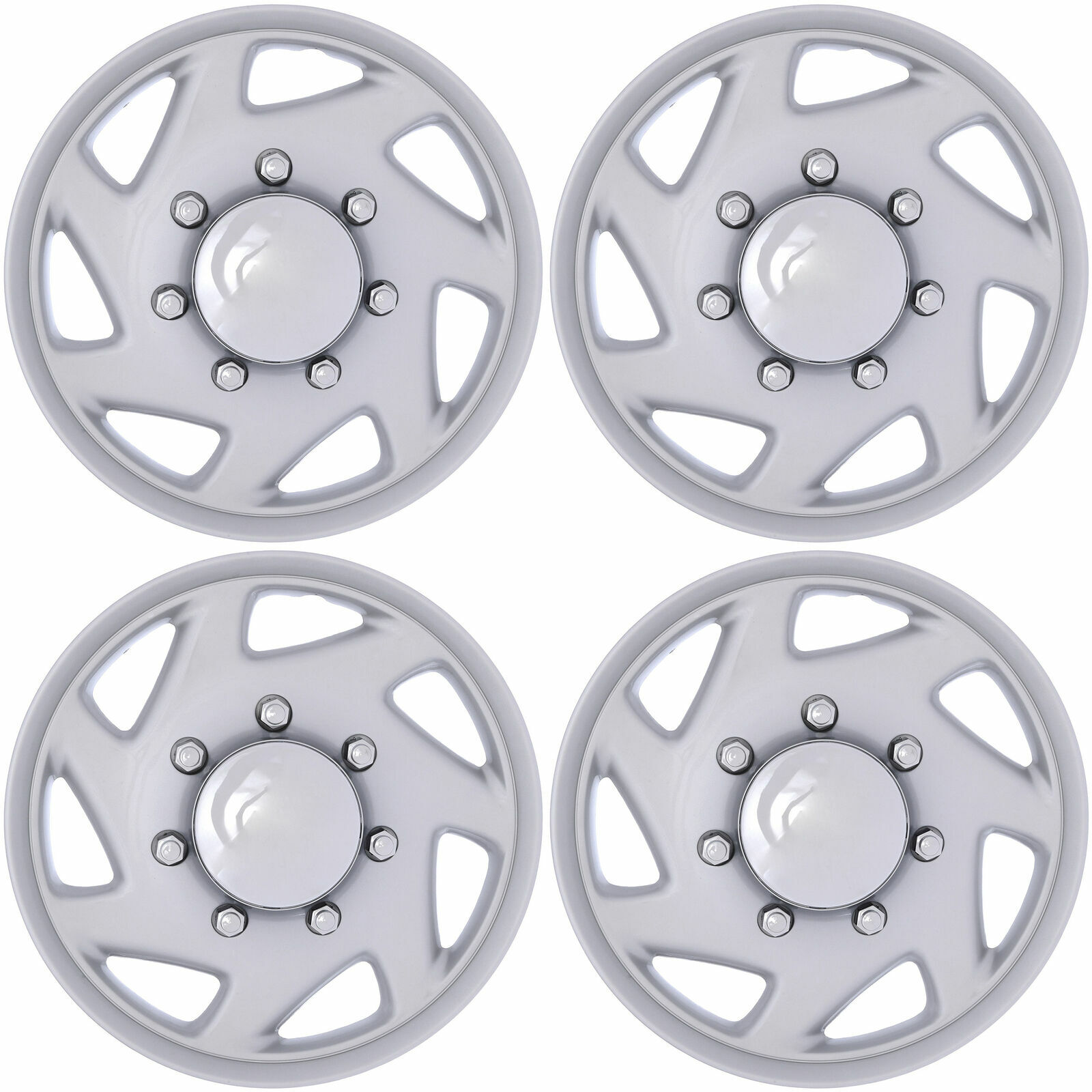 16" Hub Caps Fits FORD TRUCK / ECONOLINE VAN XT609S Silver Wheel Covers ...