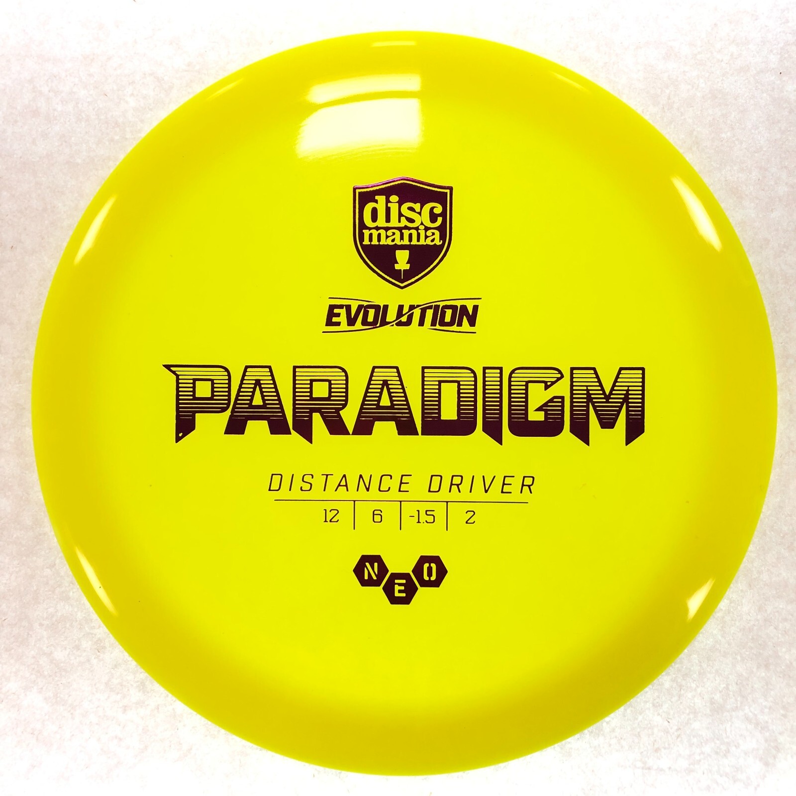 DISC GOLF DISCMANIA EVOLUTION NEO PLASTIC PARADIGM DISTANCE DRIVER 175g ...
