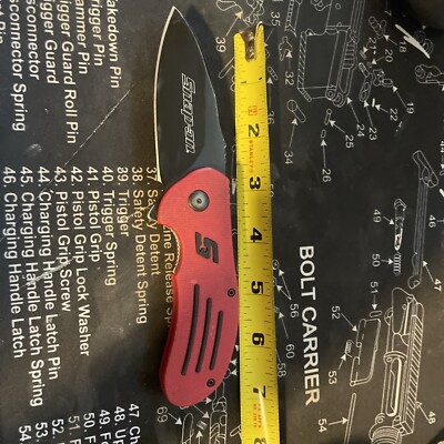 SNAP-ON Tools CRKT SEK71MMKR RAVE XL Plain Edge Folding Pocket Knife ...