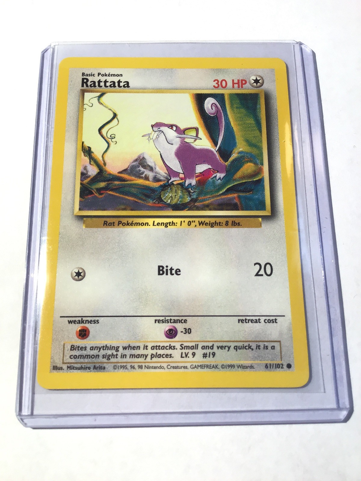 RATTATA - Base Set - 61/102 - Common - Pokemon Card - Unlimited Edition ...