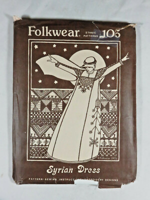 FOLKWEAR ETHNIC PATTERN #105 SYRIAN DRESS - Patterns & Sewing ...