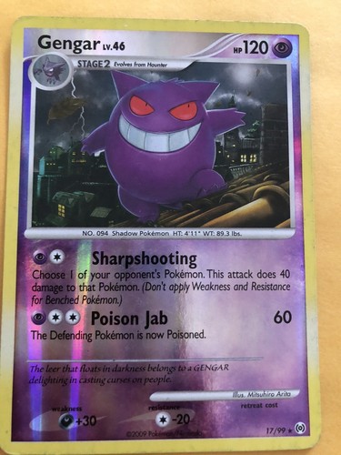 Gengar 17/99 Arceus Reverse Holo for sale online | eBay