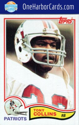 1982 Topps New England Patriots #146 Tony Collins | eBay