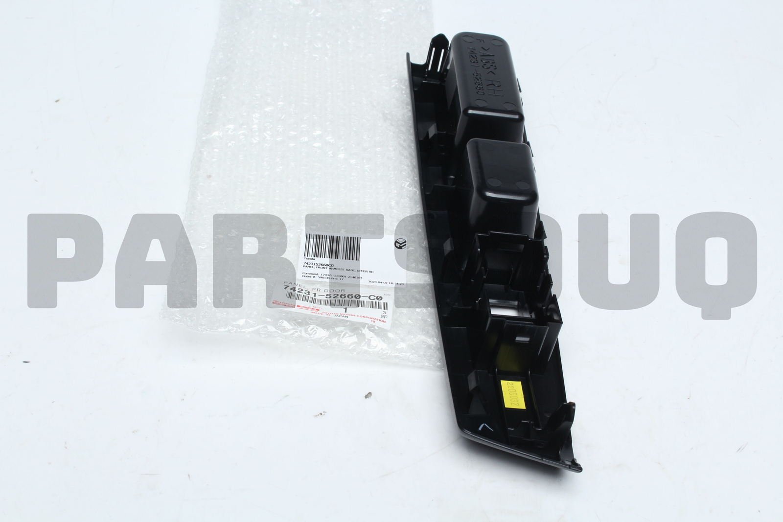 7423152660C0 Genuine Toyota PANEL, FRONT ARMREST BASE, UPPER RH 74231 ...