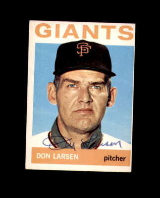 Don Larsen Signed Original 1964 Topps San Francisco Giants Autograph | eBay