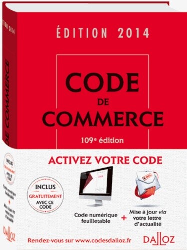 Code de commerce 2014 - 109e ed., Nicolas Rontchevsky | eBay