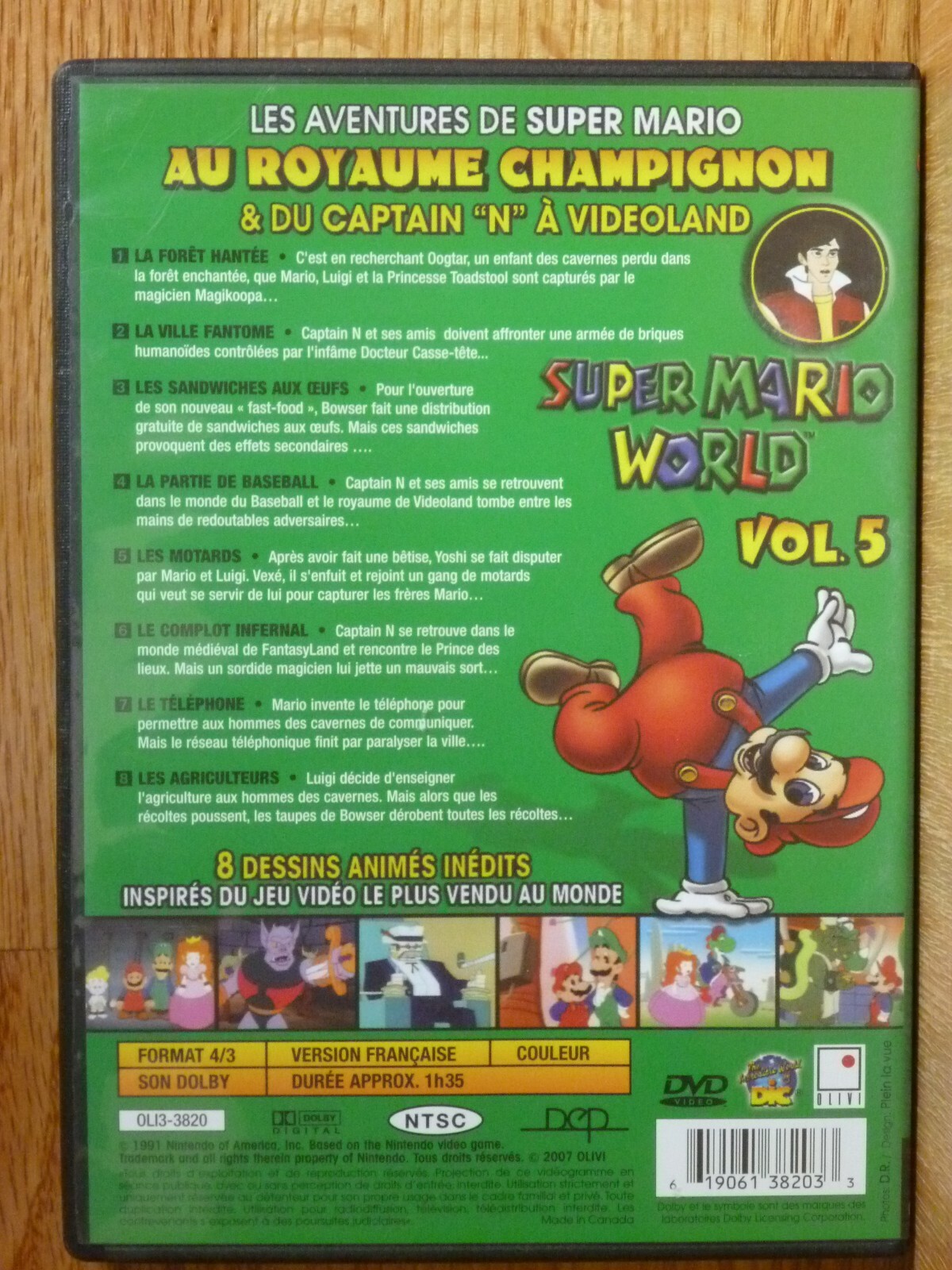 Super Mario World French DVD Volume 5 8 Episodes Animation Video Game ...
