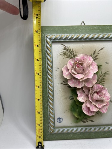 Fabar 3D Porcelain Rose Picture Made In Italy | eBay