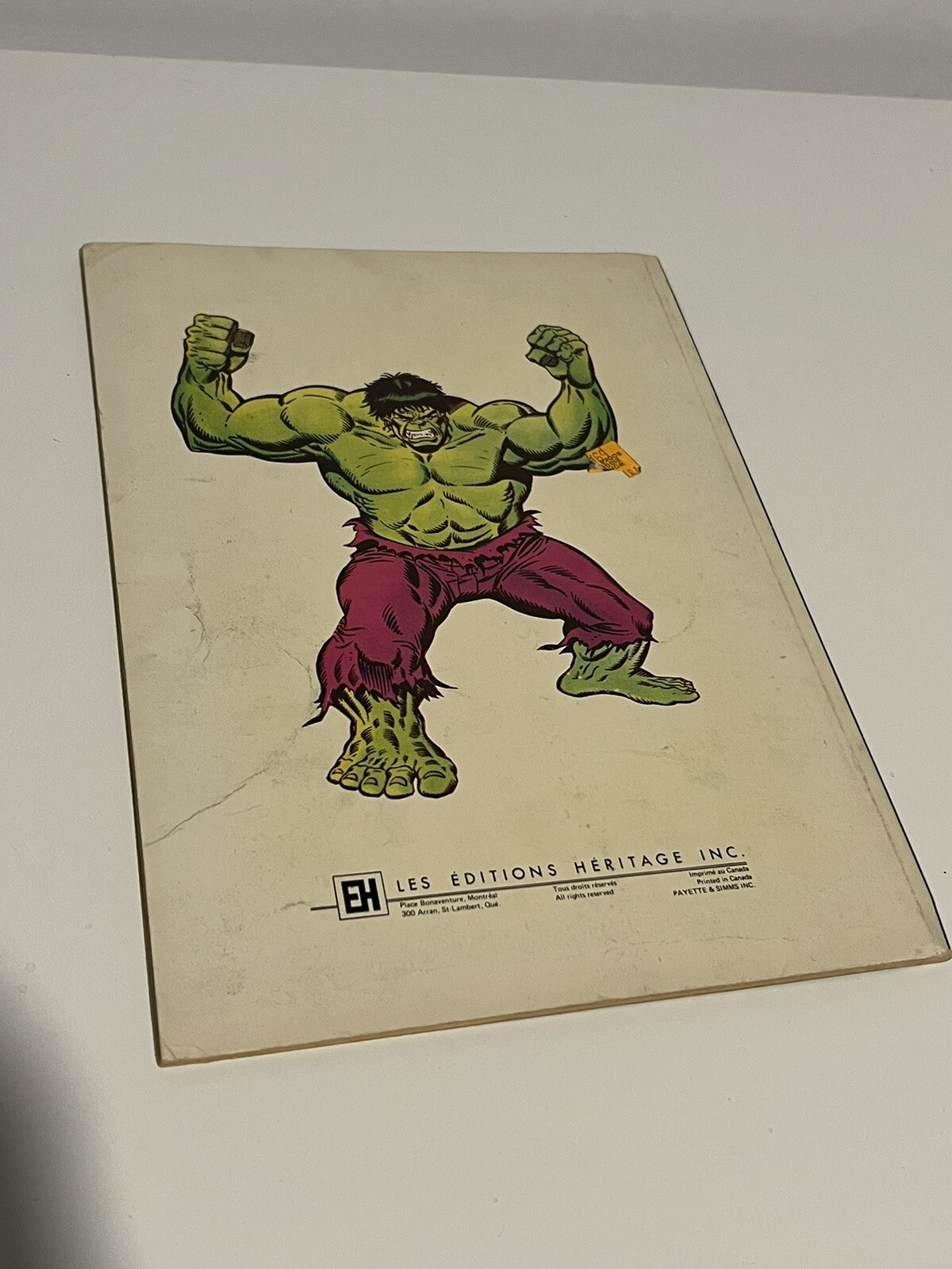 THE INCREDIBLE HULK English reprints #180 181 / 1978 Les Editions ...