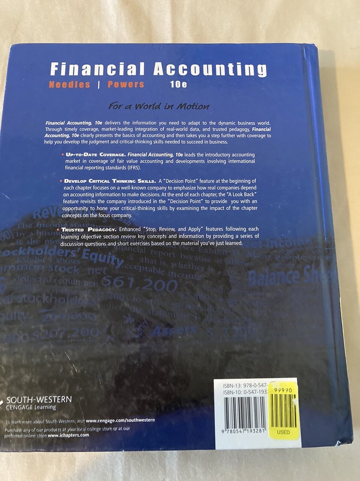 financial accounting textbook 10th Edition | eBay