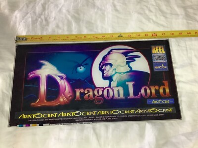 Slot Machine Plastic Insert Face Plate Dragon Lord | eBay