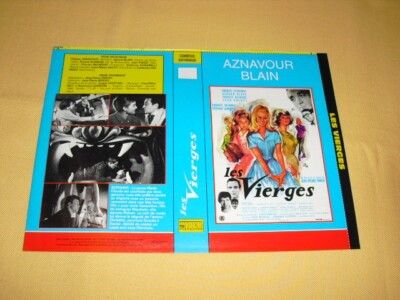 JAQUETTE VHS Les Vierges Charles Aznavour Gérard Blain Jean Poiret | eBay