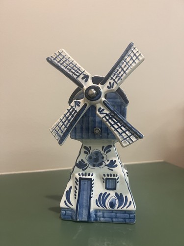 Delft Vintage Windmill Music Box, Delfts Blauw, Mid-20th Century | eBay