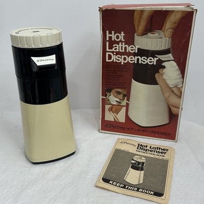 Vintage JC Penny Hot Lather Shaving Dispenser New In Box, Tested ...