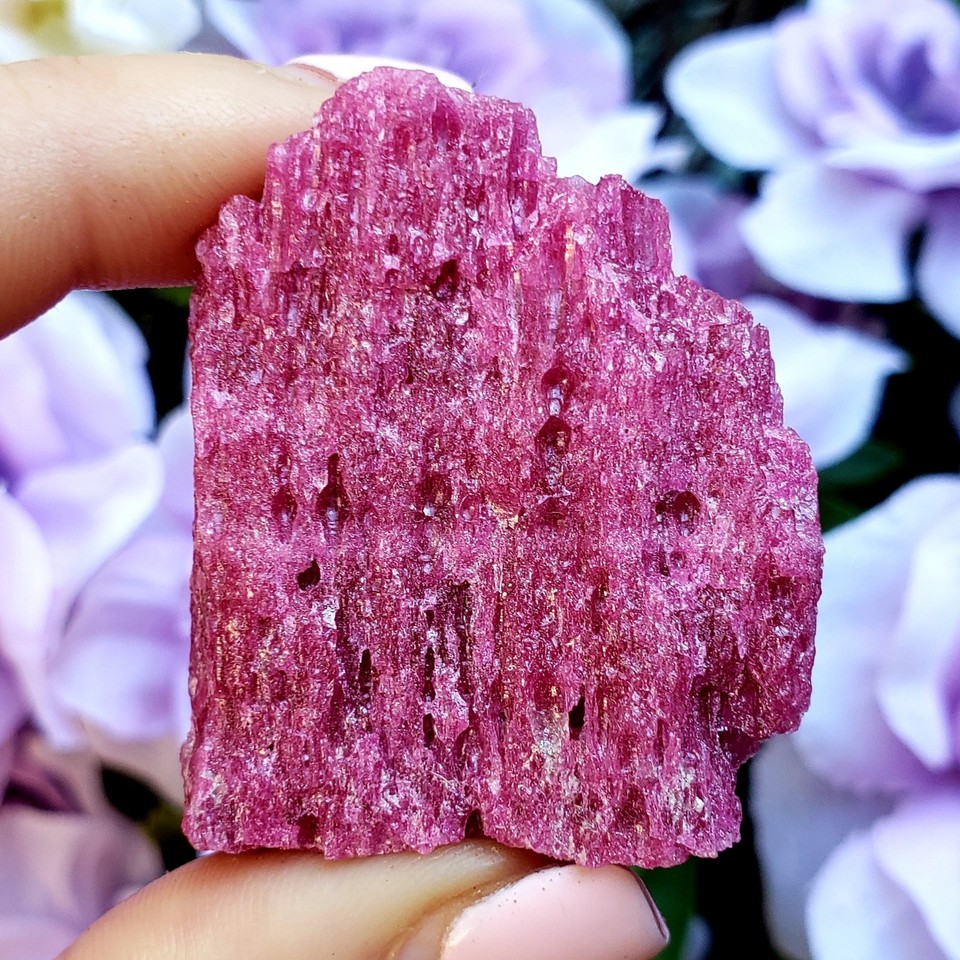 Red Honeycomb Ruby Corundum - Raw rough free form crystal healing stone ...