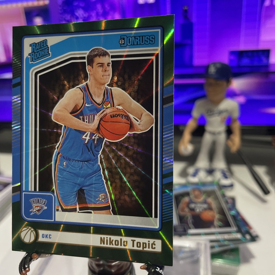 2024-25 Panini Donruss - Rated Rookie Nikola Topic #208 Holo Green ...