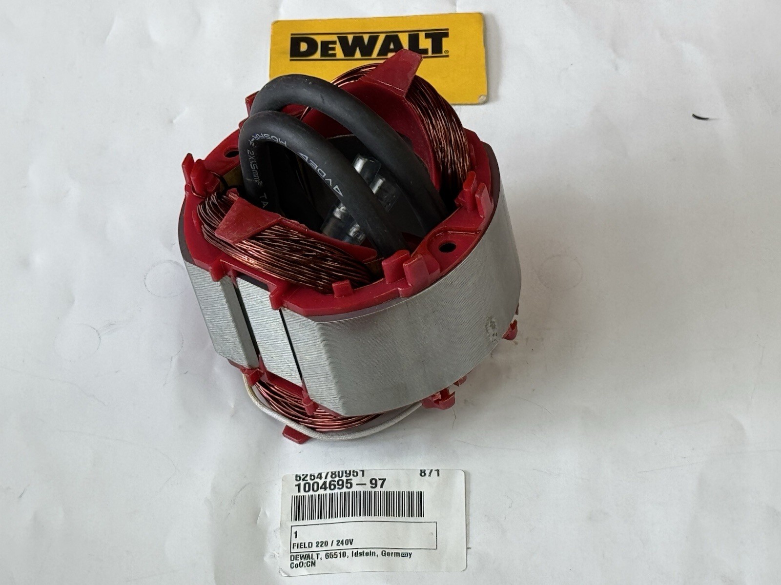 Genuine DeWalt 1004695-97 FIELD 220 / 240V For DWE7491 TABLE SAW Type 1 ...
