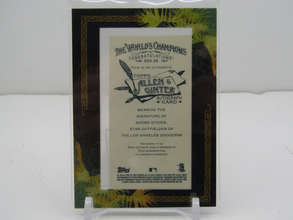ANDRE ETHIER 2008 TOPPS ALLEN GINTER AUTOGRAPH AUTO! DODGERS!! | eBay