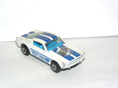 Vintage Matchbox Superfast #23 GT Mustang 350 **YELLOW LIGHT SPECIAL ...