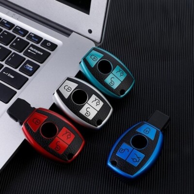 TPU For Mercedes Benz Smart Car Key Cover Case Shell Leather Fob ...