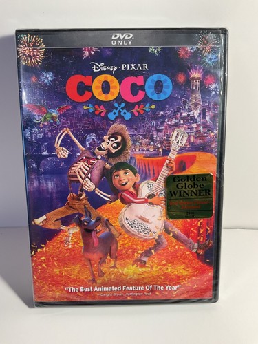 Disney Pixar Coco (DVD, 2017) Golden Globe Winner NEW Sealed ...