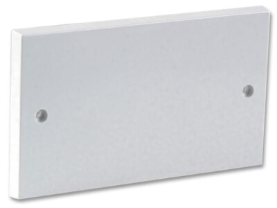 2 Gang Double Socket Blanking Plate with Screws Wall Plug Electric ...