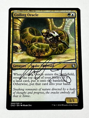 MTG Magic Coiling Oracle Signed Artist Proof X1 CN2 Commander Mark Zug ...