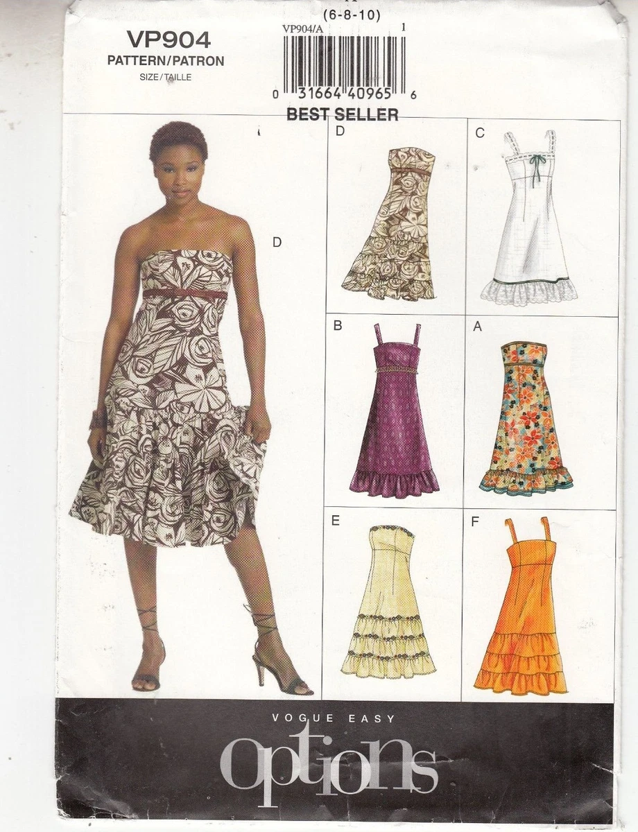 Strapless Dress Sewing Patterns