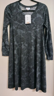 *NWT* LulaRoe Emily Dress Size XS Black Floral | eBay