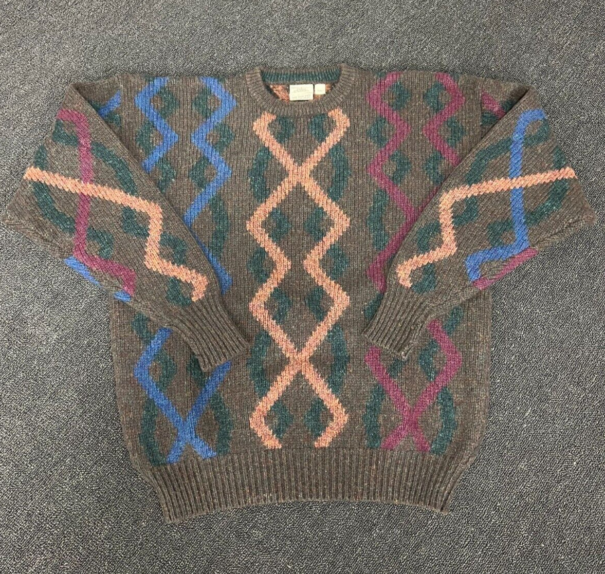 Men's Wind River Multi-Color Shetland Wool Sweater in… - Gem