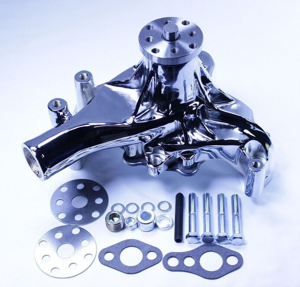 Small Block Chevy SBC 350 Billet Aluminum Serpentine Pully kit ALT PS A ...