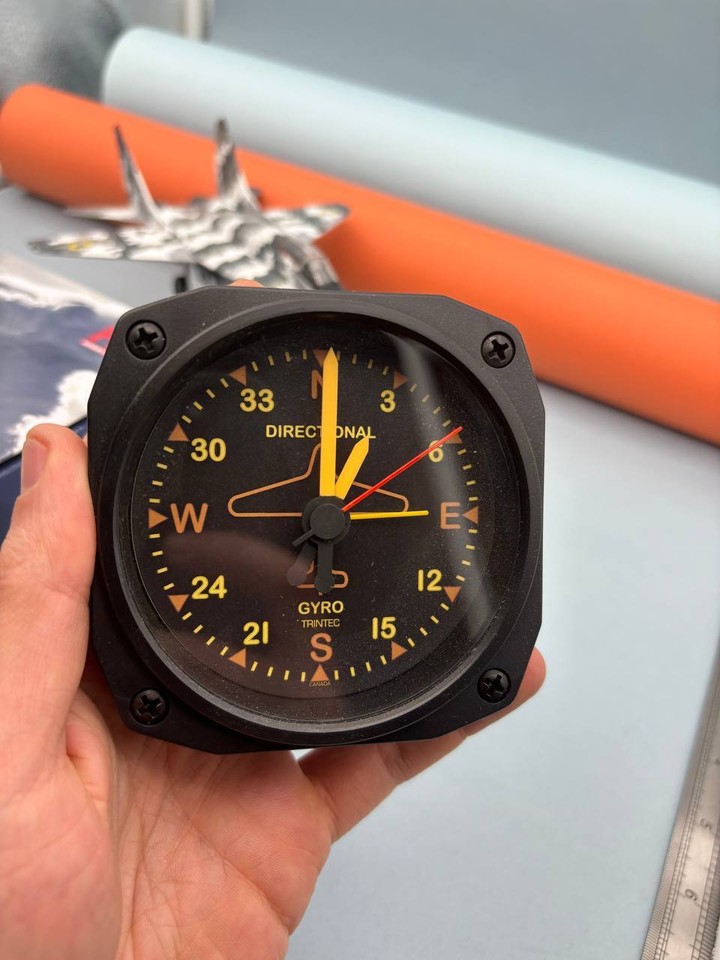 Aviation Desk Clock, Alarm Clock,Trintec, Desk Model Clock Aviator | eBay