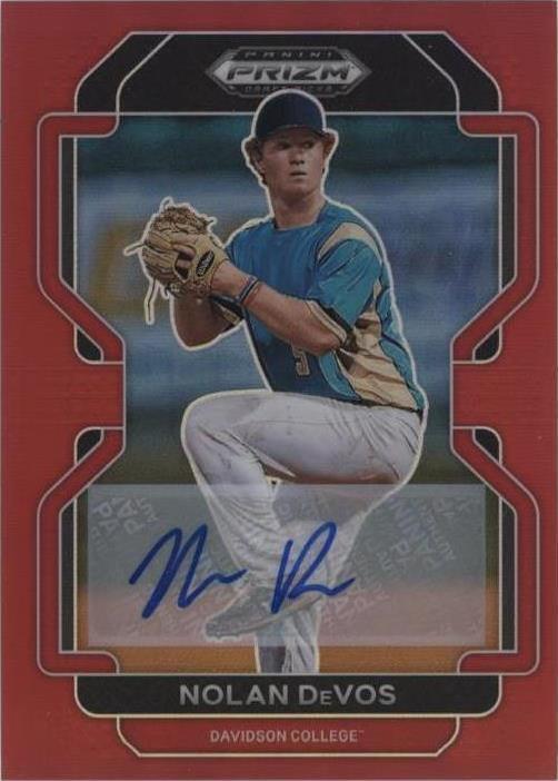 2022 Panini Prizm Draft Picks - Nolan DeVos #PDP163 Red Prizm ...