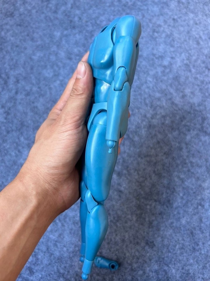 1/6 Blue Male Flexible Muscular Action Figure Body For 12" HT PH Doll ...