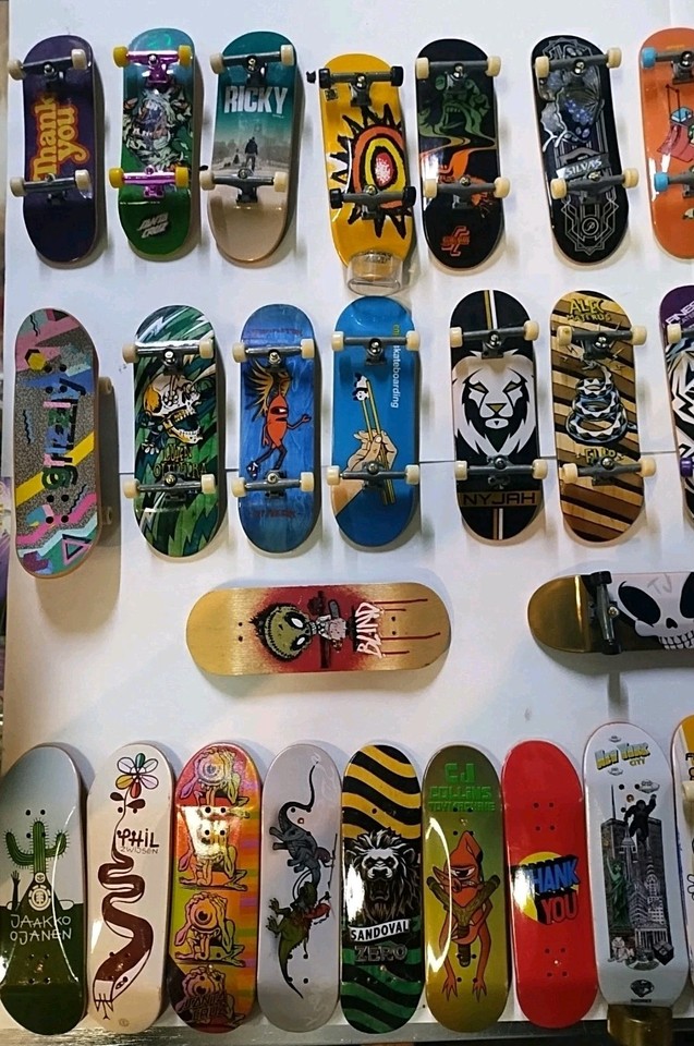 Teck Deck Lot Of 45 Loose Fingerboards 2010's-2020's Blind Wood, Enjoi ...