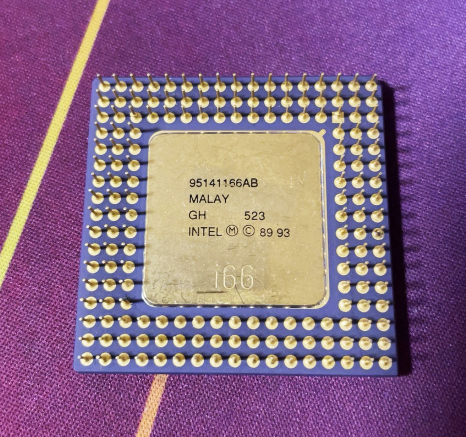 Vintage Ceramic CPU Intel i486 DX2 A80486DX2-66 High Commemorative ...