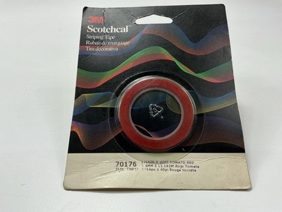 3M 70176 Pinstripe Striping Tape - 1/16" X 40 Feet, Tomato Red Stripe ...