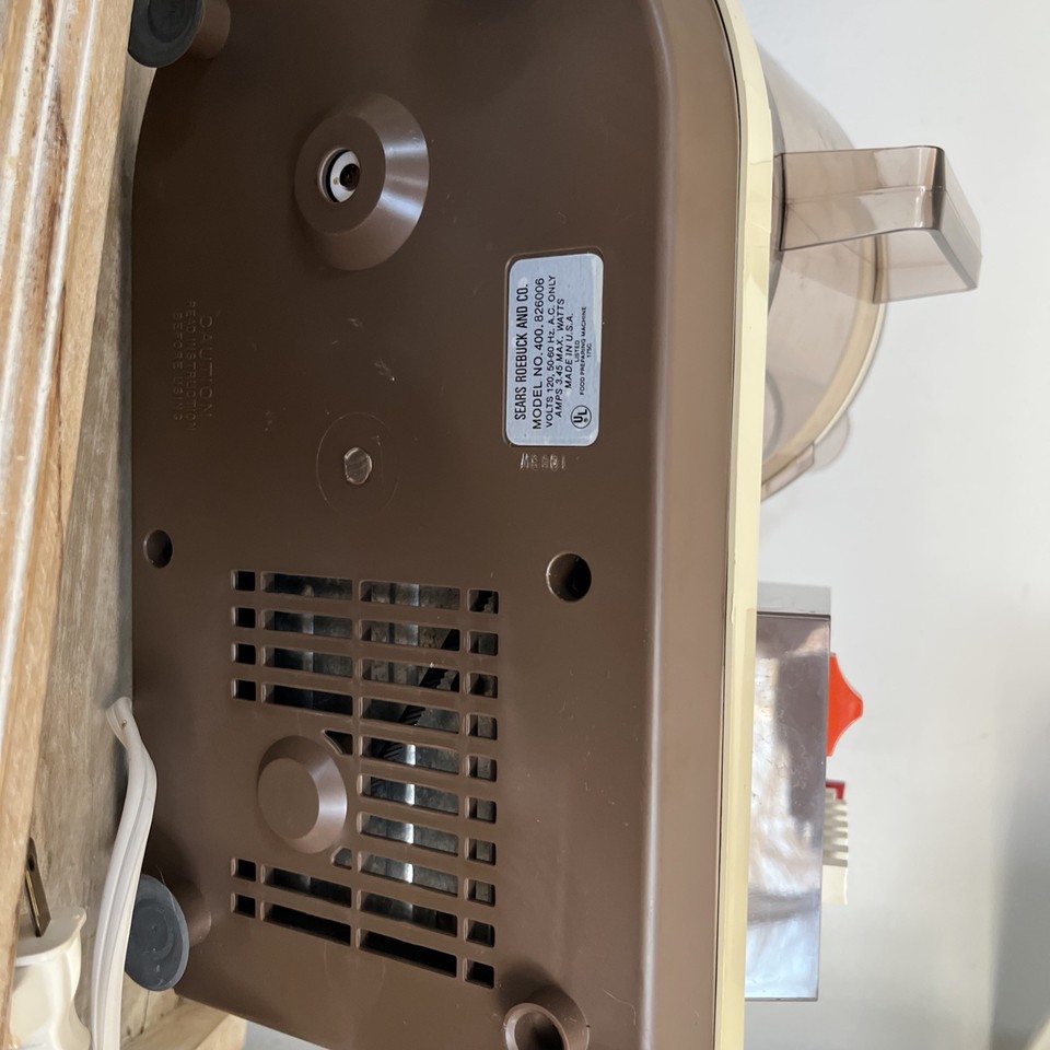 Vintage Sears Counter Craft Food Processor 7 Speed w/Accessories ...