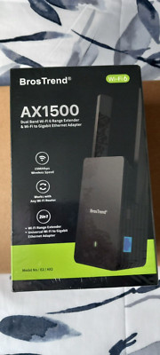 BrosTrend, AX1500 Duel Band Wi-Fi 6 Range Extender & Wi-Fi to Gigabit ...