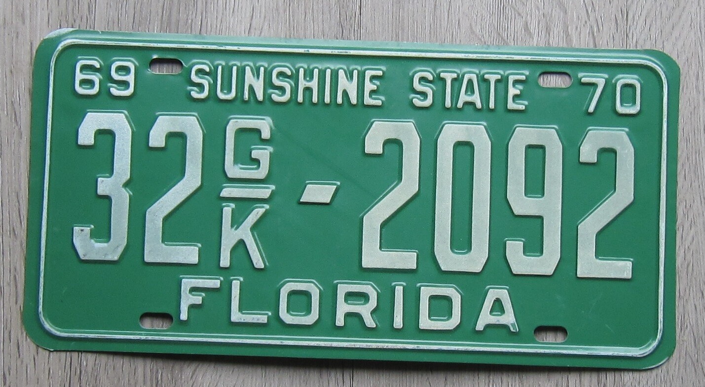 1969 1970 Florida License Plate 1969-70 Indian River County truck tag ...
