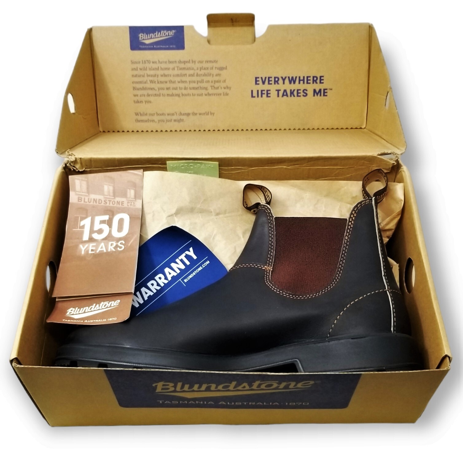 Blundstone Original 500 Series Elastic Sided Boot - Stout Brown - US ...